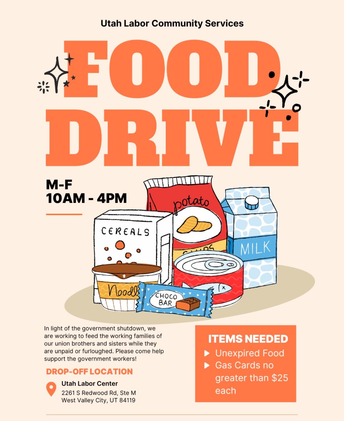 FOOD DRIVE – IATSE Local 99